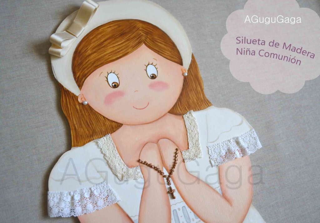 SILUETA DE MADERA PRIMERA COMUNIÓN | Decoración Infantil Personalizada